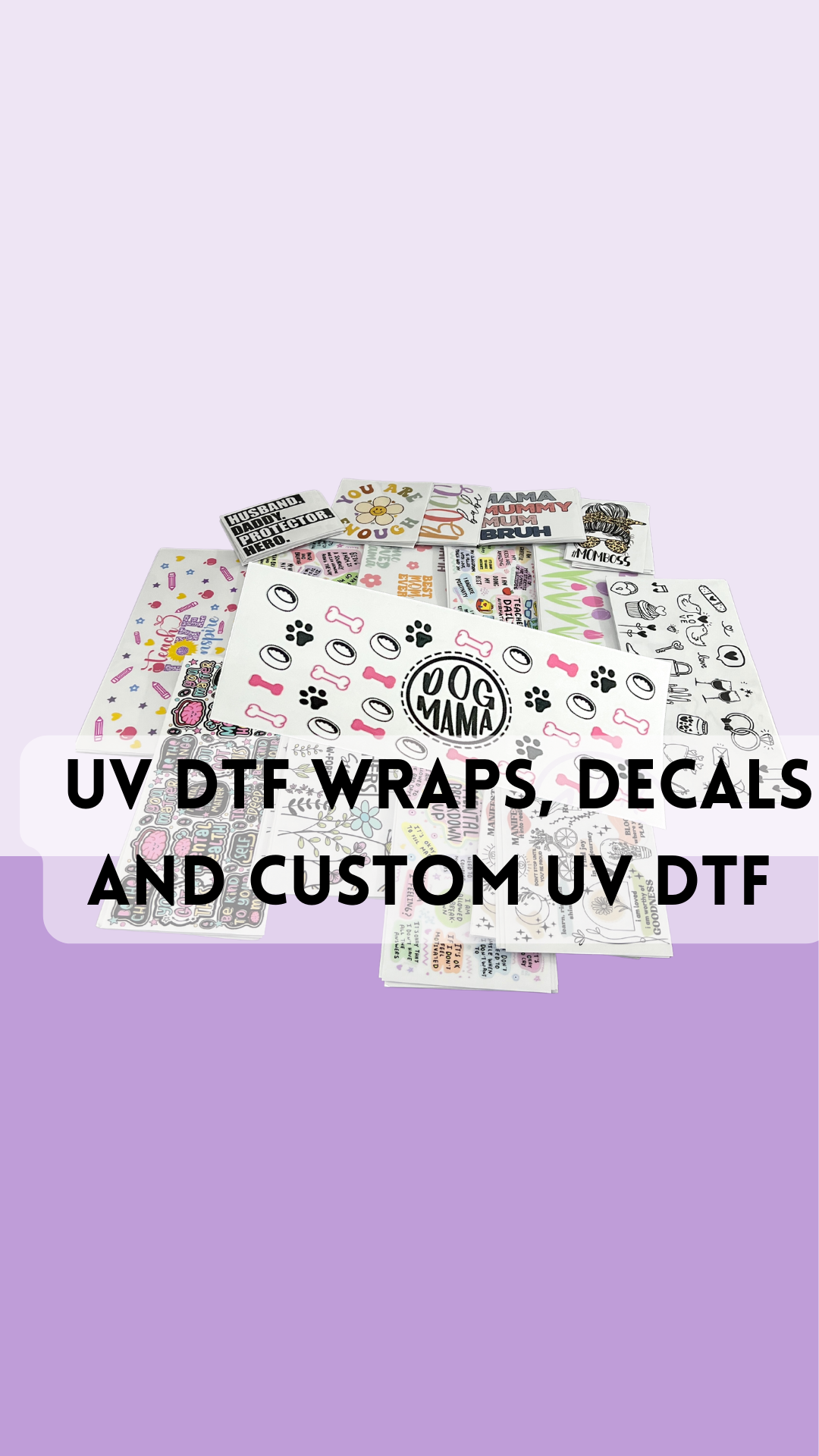 UV DTF WRAPS, DECALS & CUSTOM UV DTF – Craft MKR